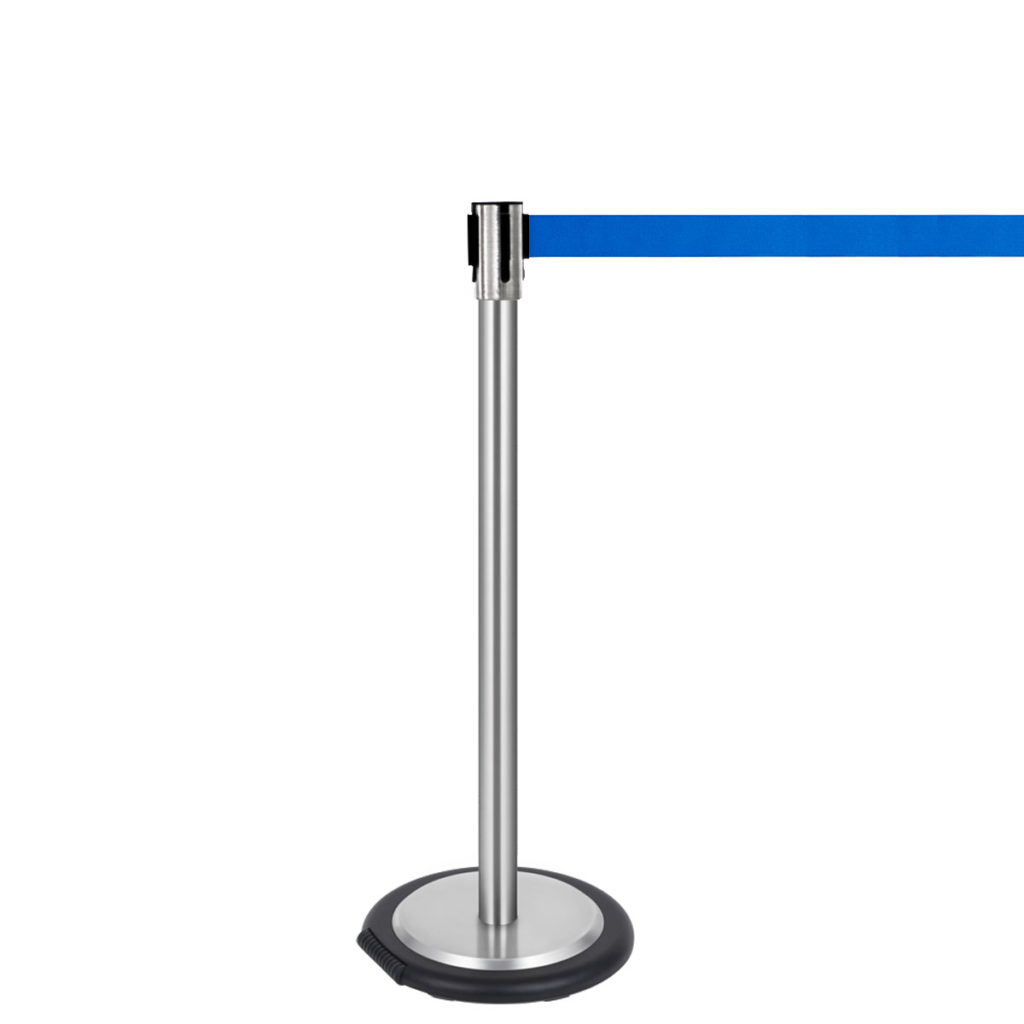 Ergo 4way Retractable Barrier, Stainless - FEPRO