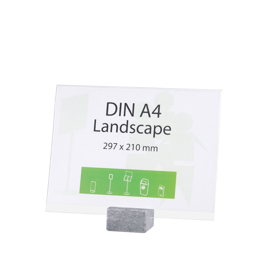 Counter Sign Holder ELEMENT Stone Maxi Bright - FEPRO